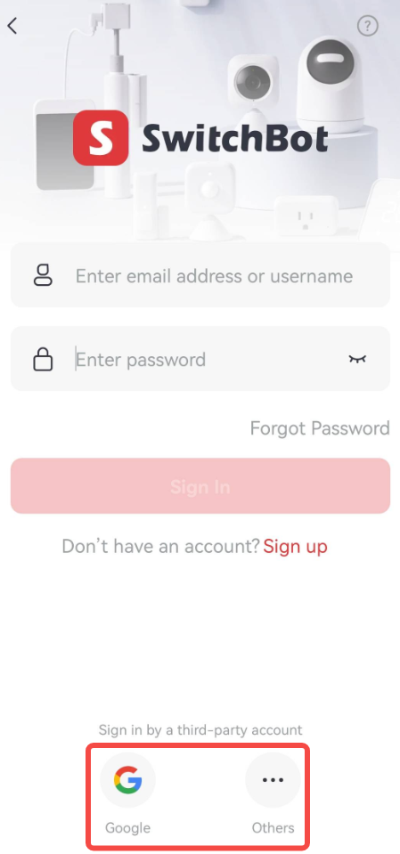 Acerca del inicio de sesión / registro de la cuenta para la aplicación SwitchBot – SwitchBot ...