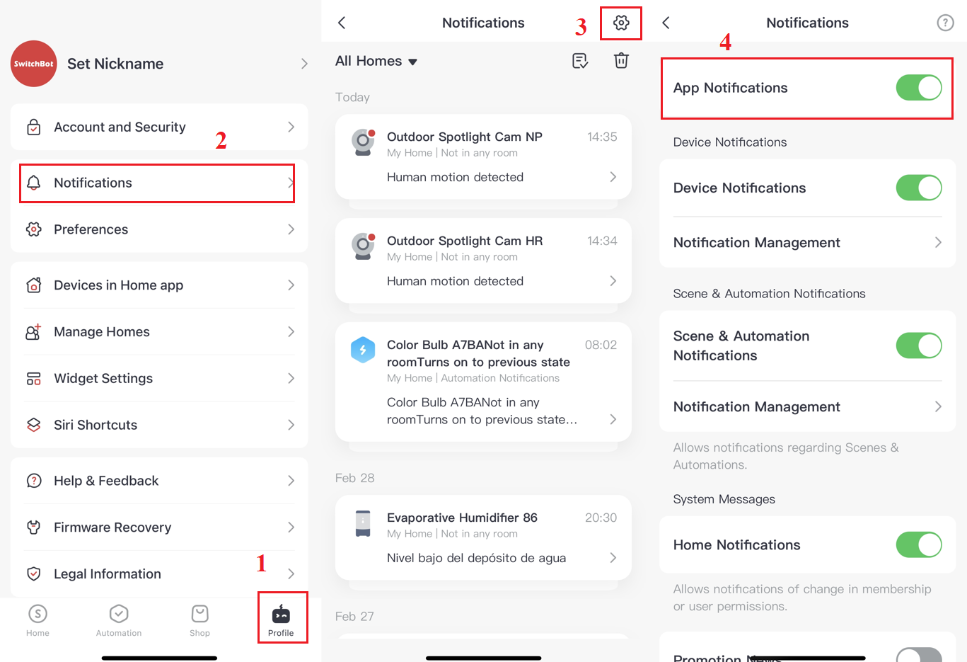 SwitchBot Lock/Lock Pro Alerts Feature – SwitchBot Help Center